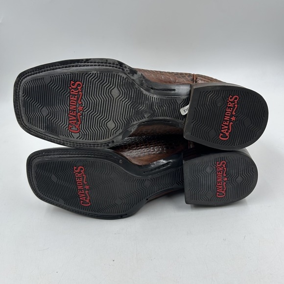 Shoes | Cavenders Mens 115d Antique Cognac Hornback Alligator Print ...